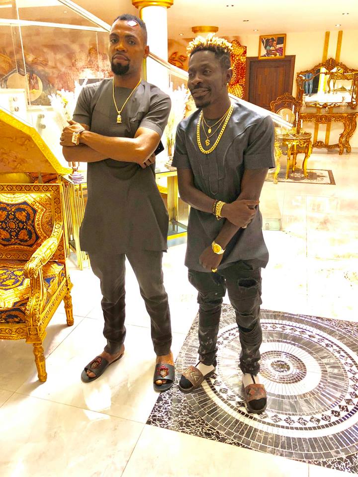Shatta Wale visits Rev. Obofour in his new mansion - Ghana Weekend