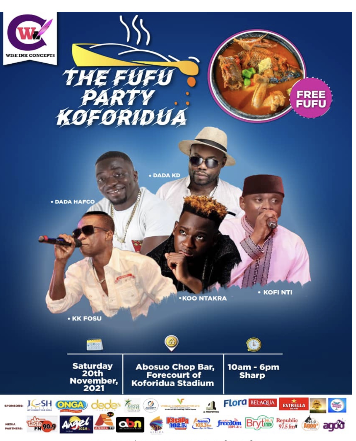KK Fosu, Dada Hafco, Koo Ntakra, others for 'The Fufu Party' in ...