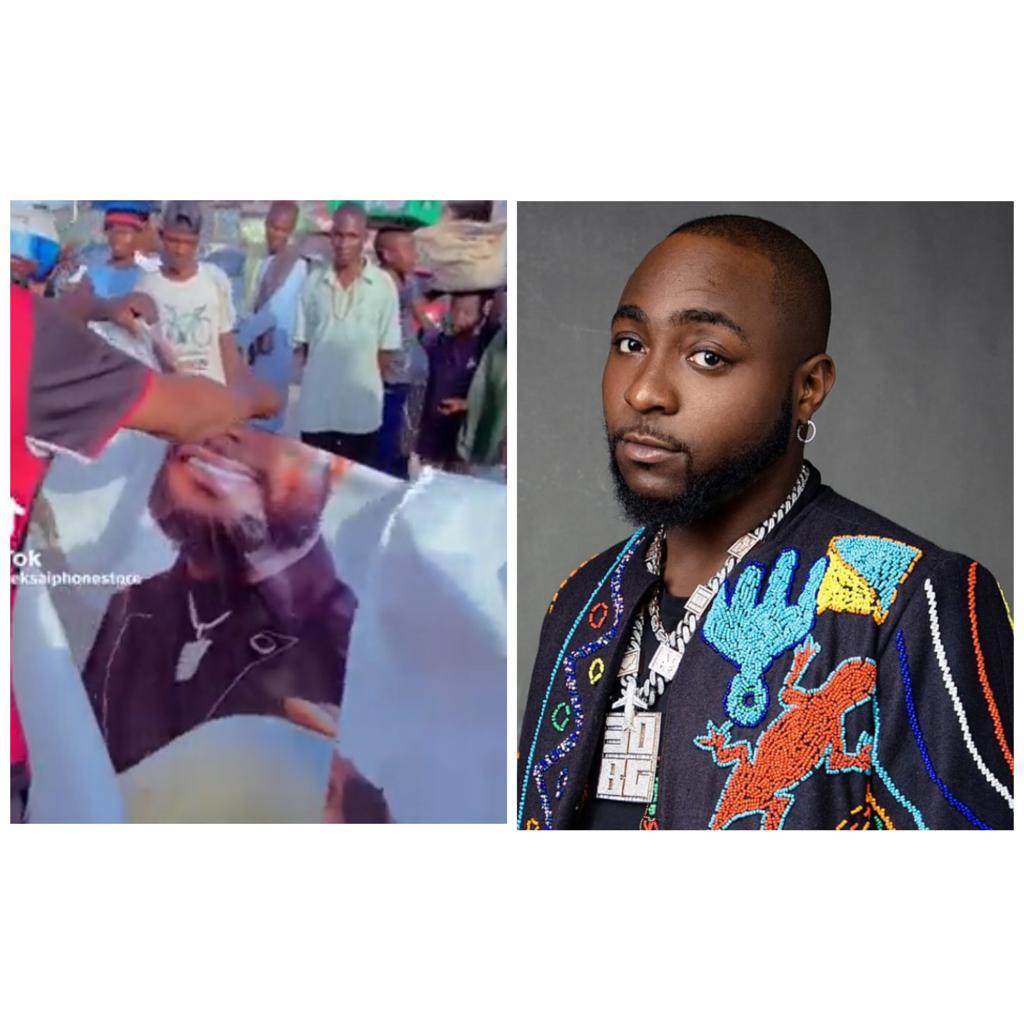 Youths burn Davido's poster in Maiduguri over controversial video ...