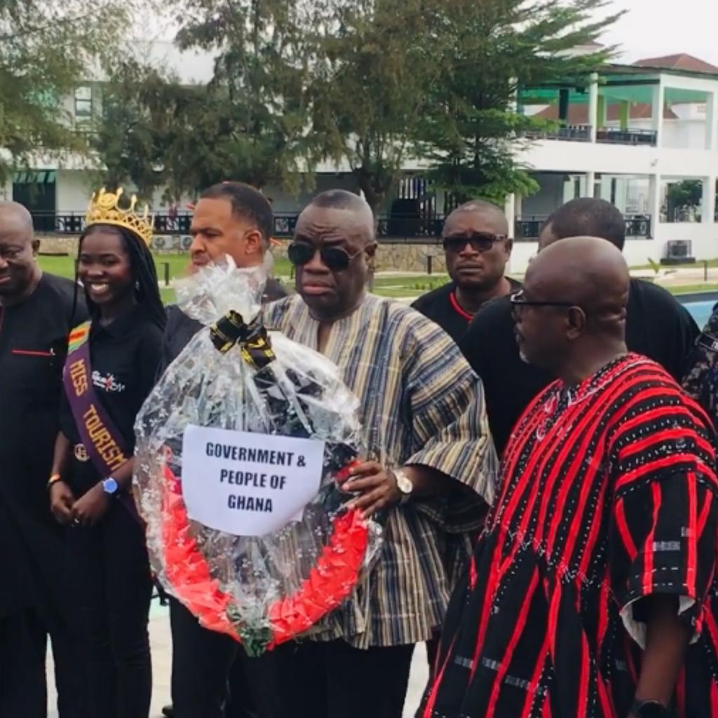 Mohammed Awal, others lay wreaths at 2023 Panafest/Emancipation ...