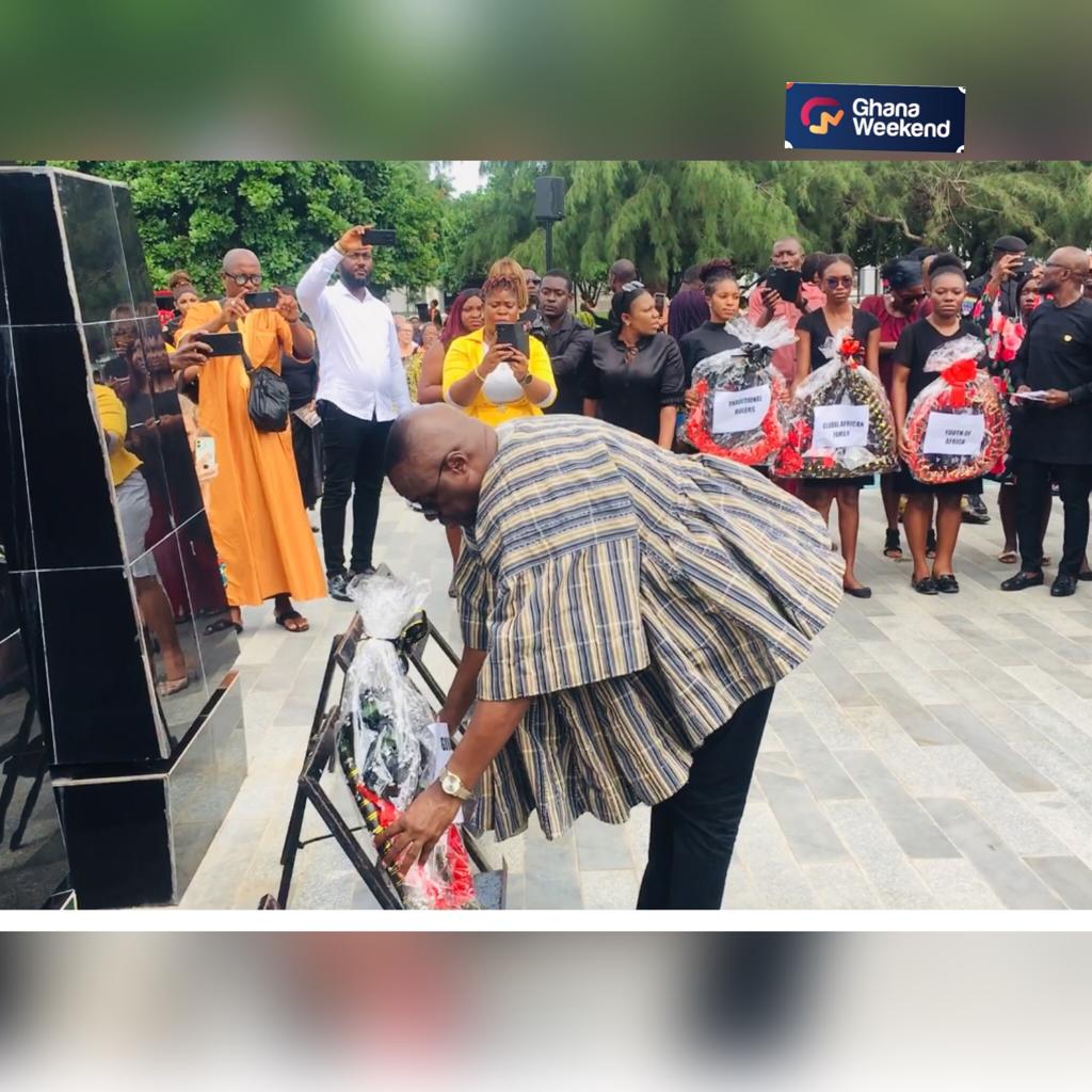 Mohammed Awal, others lay wreaths at 2023 Panafest/Emancipation ...