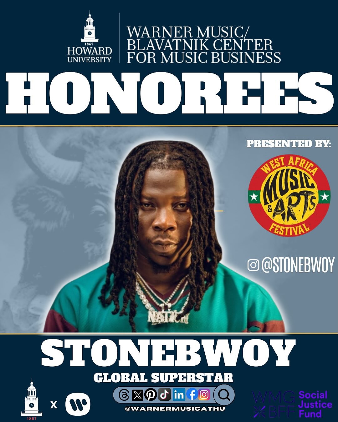 Stonebwoy to be honoured at Howard University’s 2025 homecoming ...