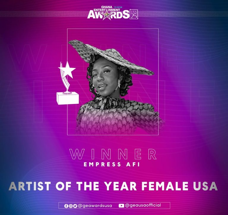 Empress Afi reigns at the Ghana Entertainment Awards USA 2025 - Ghana ...